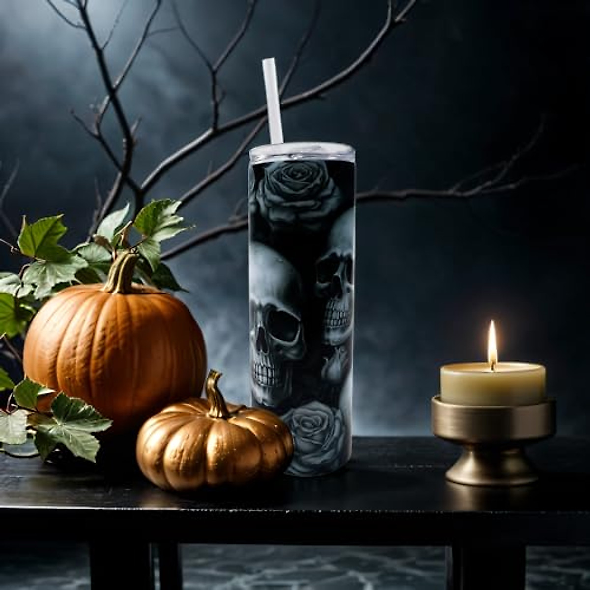 Hogg 20 oz Sublimation Tumblers Holographic (9 Units) - Shimmer Coating, Sublimation Blanks, Bulk Tumblers with Lids and Straws, 20oz Skinny, Blank Cups