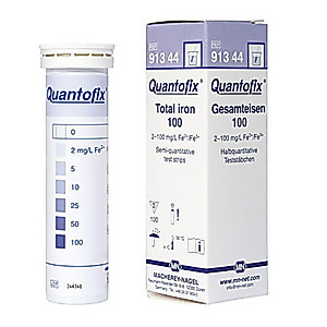Macherey-Nagel, 91344, Quantofix Total Iron 100, Box of 100 Strips W/O Reagents