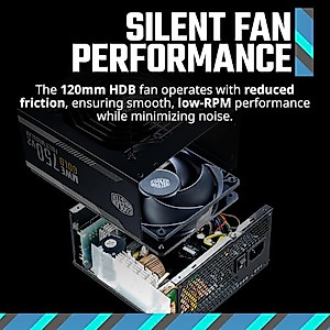 Cooler Master MWE Gold 750 V2 Full Modular, 750W, 80+ Gold Efficiency, GPU Support RTX 4070 Super, 2 EPS Connectors, 120mm HDB Fan, Semi-fanless, 5-Year