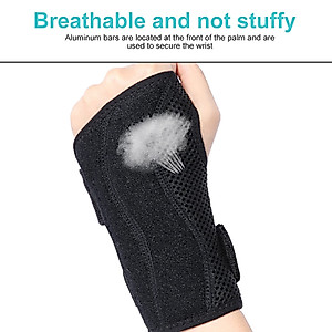 Milltrip Breathable Wrist Brace Hand Support Fracture Ligament Injury Arm Left(Left)