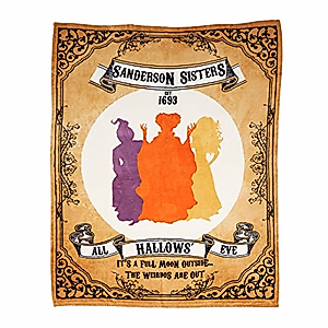 Spirit Halloween Hocus Pocus Fleece Blanket | Officially Licensed