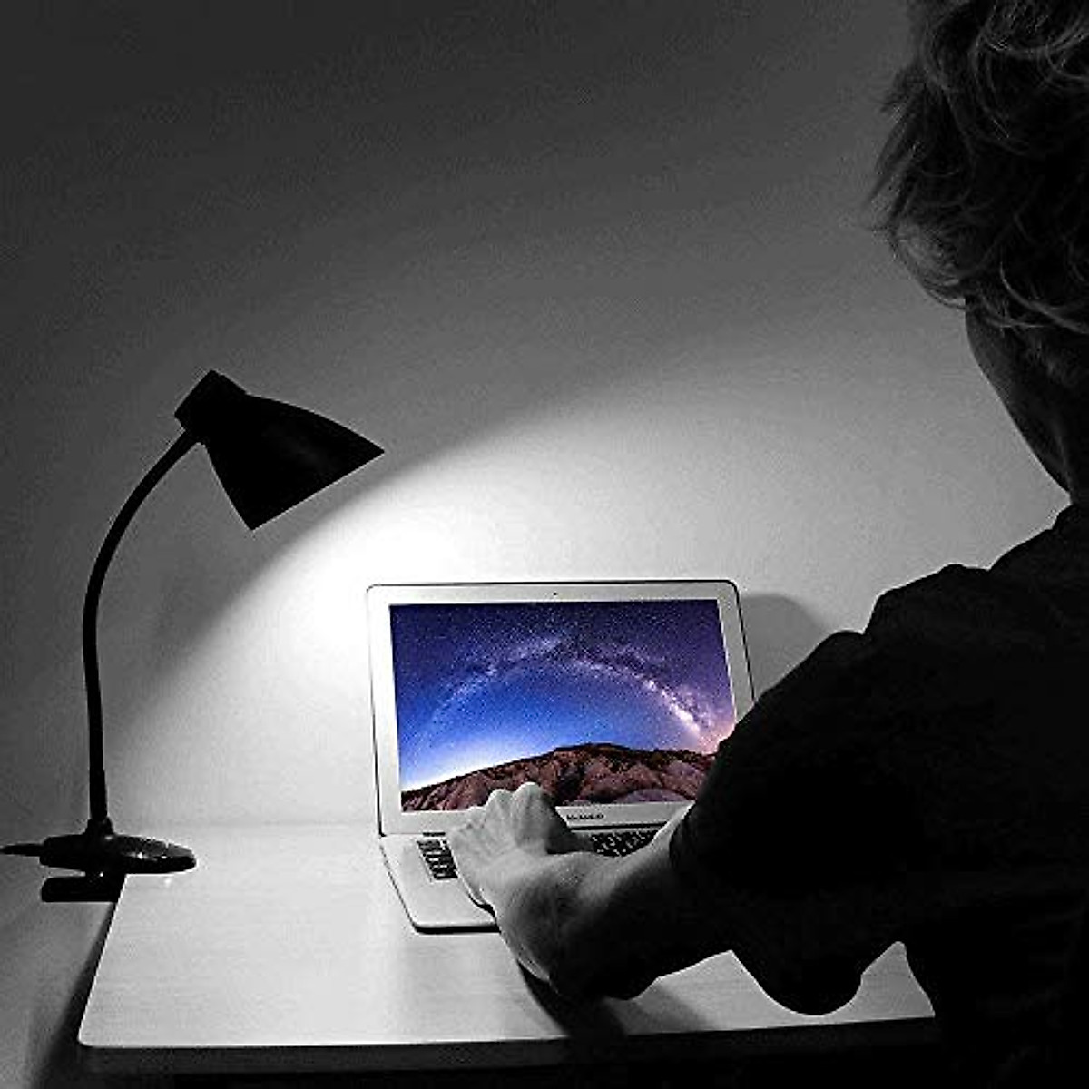 LED Desk Lamp with 3 Levels of Adjustable Brightness, Sensitive Touch Contro, Humanized Design, for Office Learning and Home Use