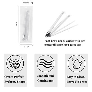 Eyebrow Microblading Marker Pen, Makeup Tattoo Skin Marker Pen, White Gel Pen for Brow Mapping, Eyebrow Permanent Makeup Position Mapping Mark Tools, for Lip Skin Artists Marking Pen (1Set Pink)