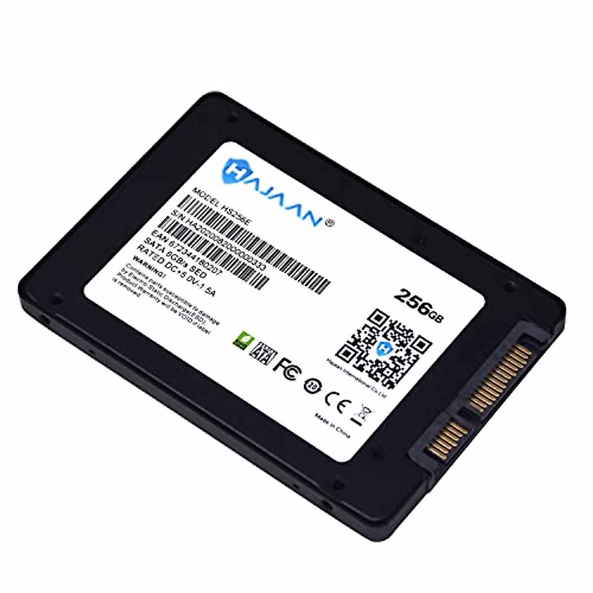 HAJAAN 256 GB SSD 3D NAND TLC 2.5 inch SATAIII 6Gb/s up to 520MB/s Internal Solid State Drive for Laptop Tablet PC Desktop