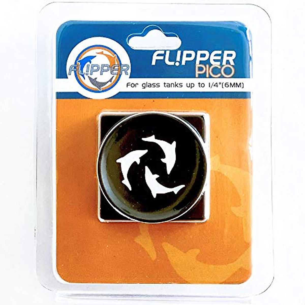 FL!PPER Flipper Pico 2 in 1 Magnetic Scrubber Scraper Aquarium Fish Tank Cleaner - Black