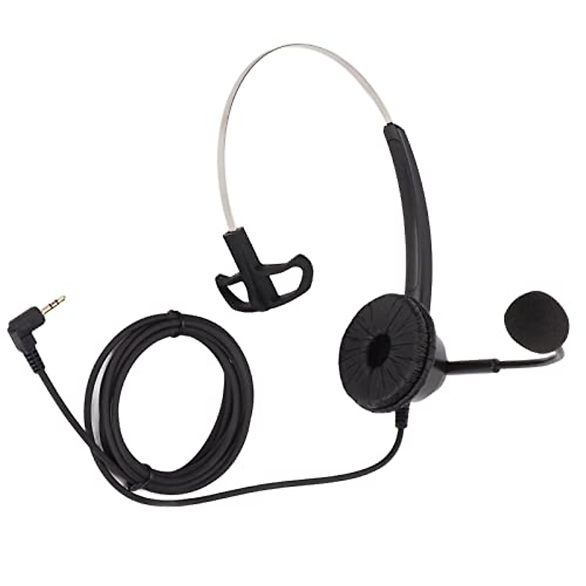 YYOYY Business Headset, 2.5mm Computer Headphones with HD Noise Canceling Microphone, for Call Center, Customer Service, Office, Super Light, Ultra Comfort