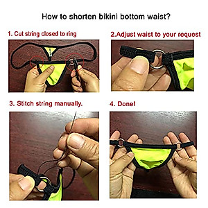 SHERRYLO Sheer Micro Bikini See Through Bikinis Thong Mesh Bathing Suit