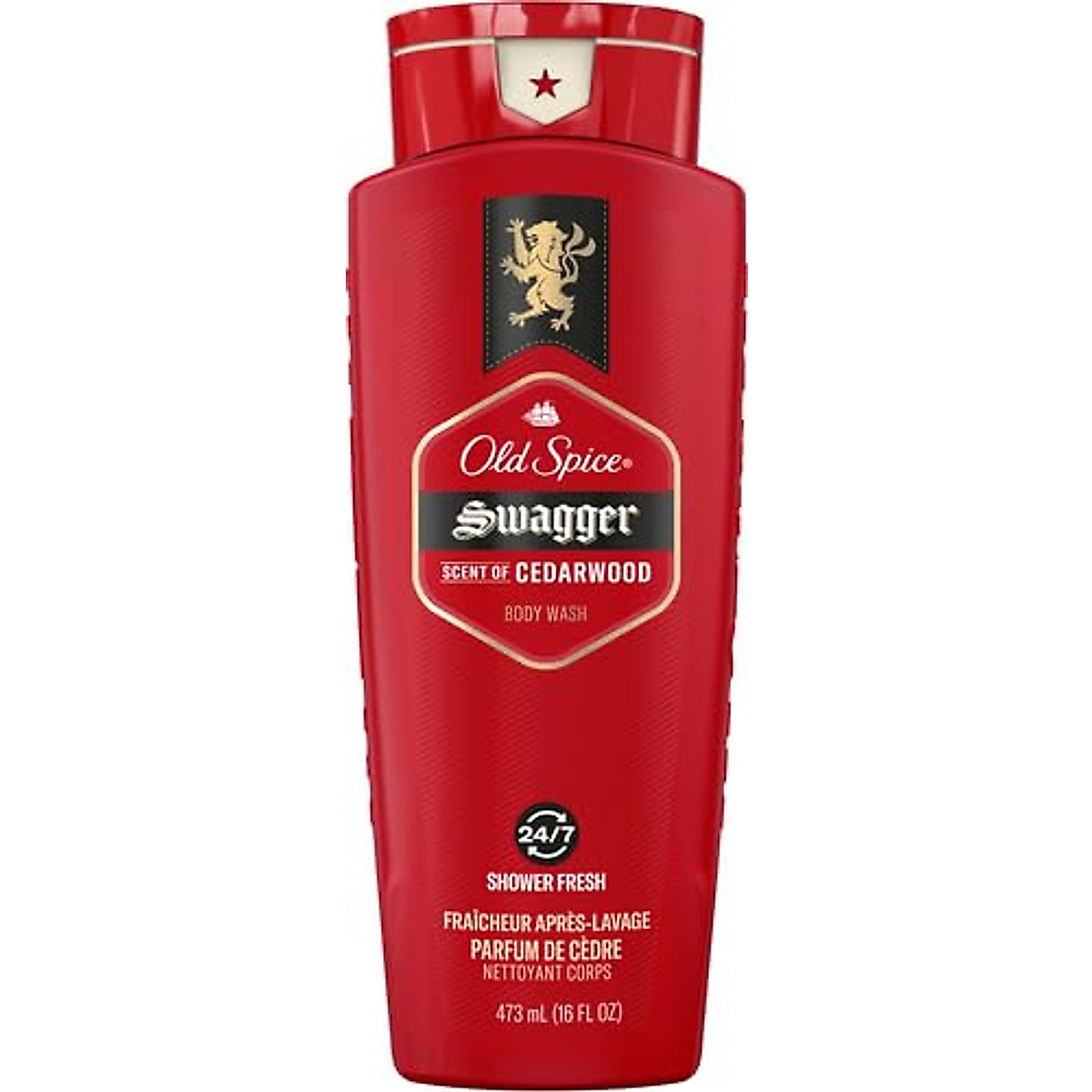 Red Zone Swagger Body Wash for Men, Scent of Confidence, 21 fl oz