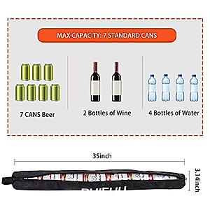 Beer Sleeve for Golf Bag, 7-Can Golf Beer Sleeve, Insulated Cooler Sleeve Holds Up to 7-Cans Beverages, Sling Cooler Fits Most Golf Bags Styles, Unique Golf Accessories Golf Gifts for Men
