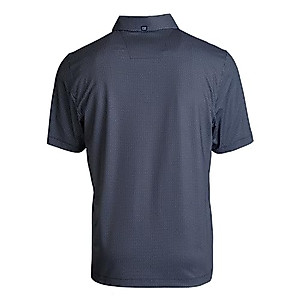 Cutter & Buck Men's Navy/White Chicago Bears Helmet Big & Tall Pike Eco Symmetry Print Stretch Recycled Polo