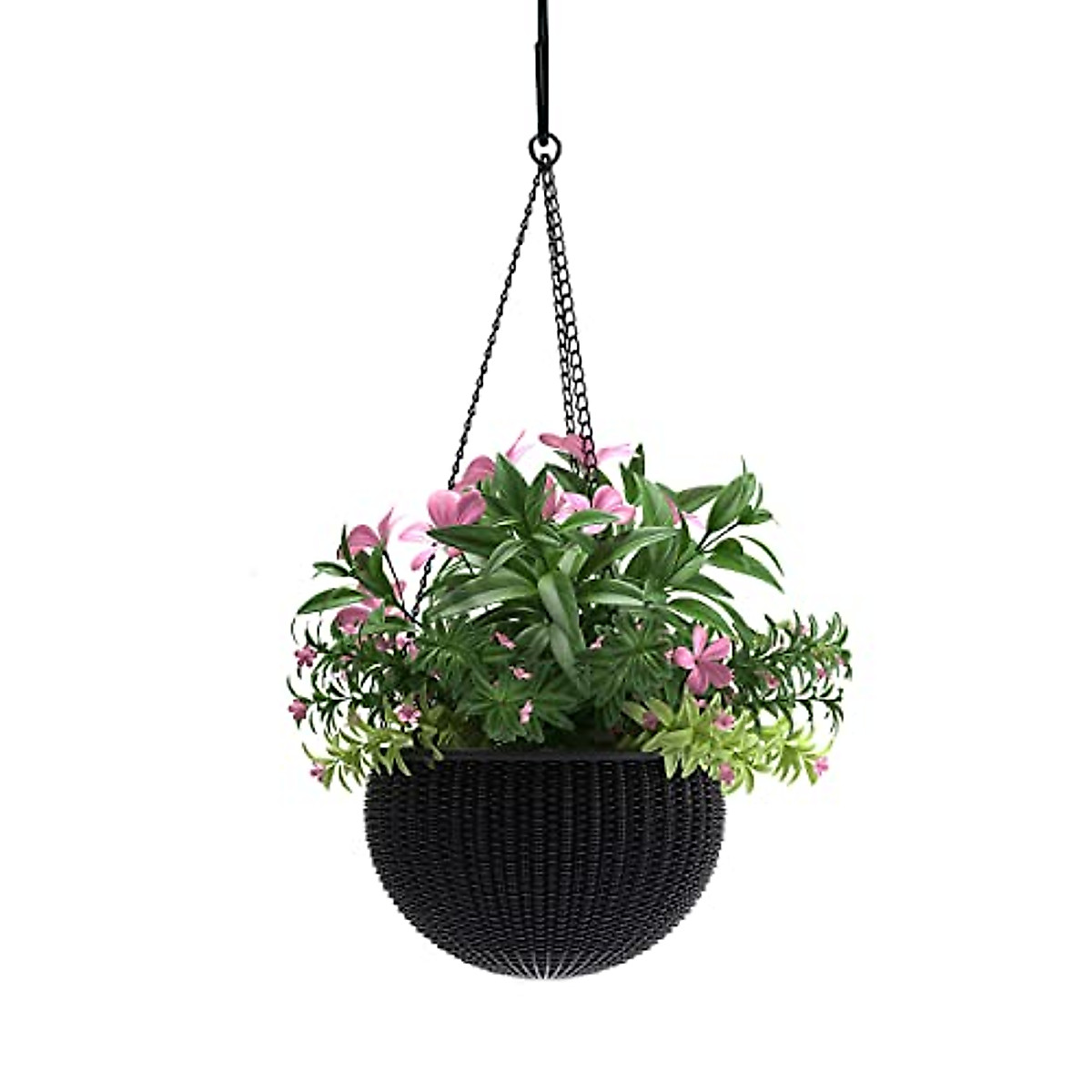 4 PCS Garden Hooks Hanger Tree Branch S Shaped Hook Heavy Duty Black Metal S Hooks for Hanging Plants Bird Feeders Baskets Lanterns and Ornaments (12 INCH)