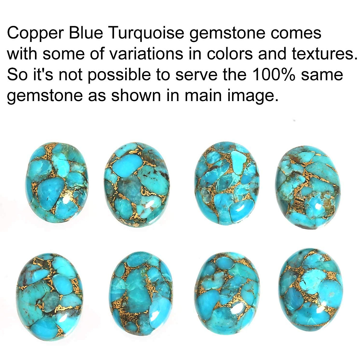 JEWELOPORIUM 925 Silver Ring for Women Copper Blue Turquoise Stone Statement Silver Ring Size 6.5 Friendship Day Gift Fashion Jewelry