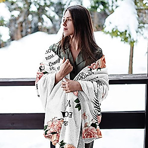 Kituzol Christian Gifts Blanket 50"x60" - Religious Gifts for Women - Christian Birthday Gifts - Best Christian Inspirational Gift - Faith Gifts for Women Throw Blankets - Awesome Spiritual Gifts Idea