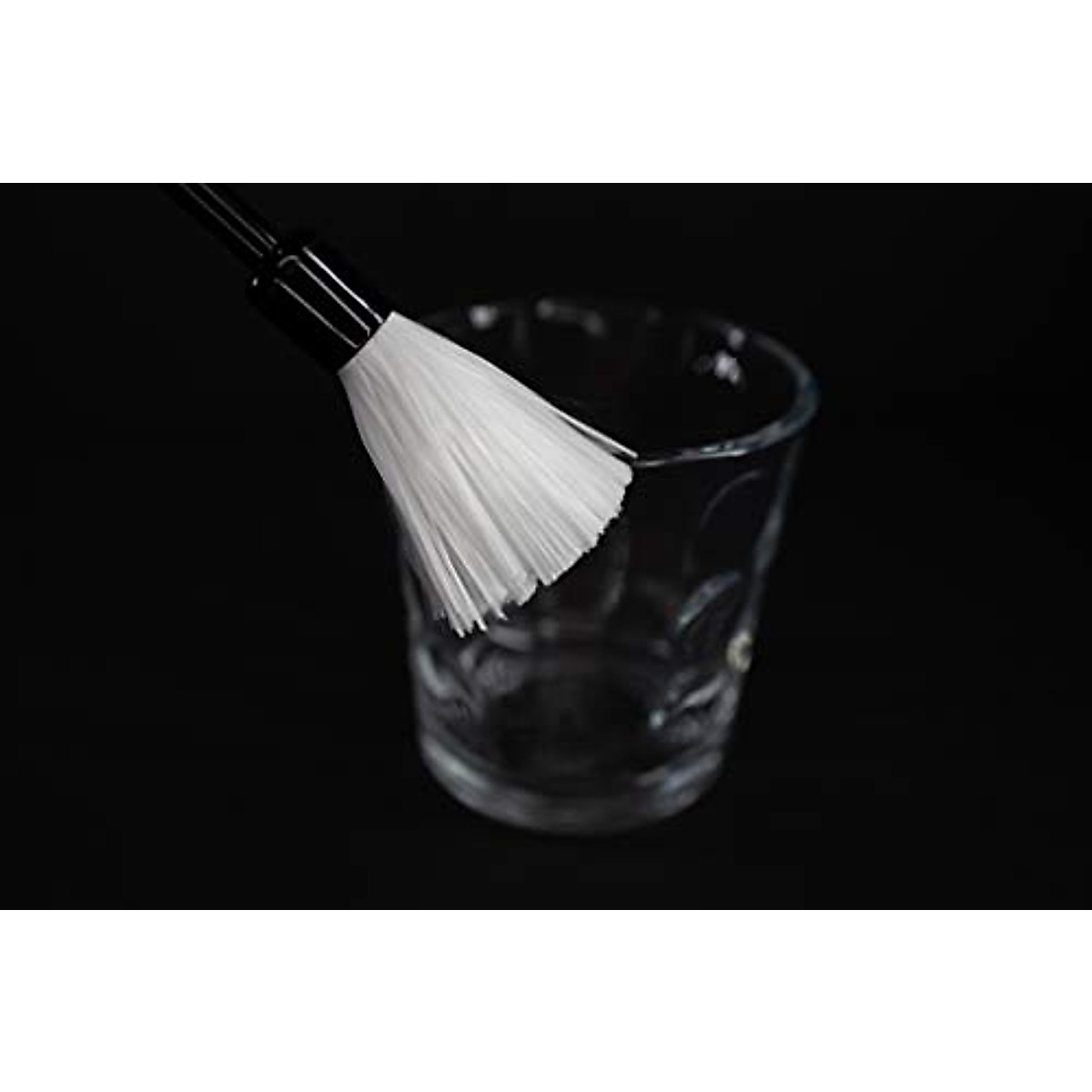 Taction Professional Fiberglass Fingerprint Brush, White (Includes Protective Tube case)