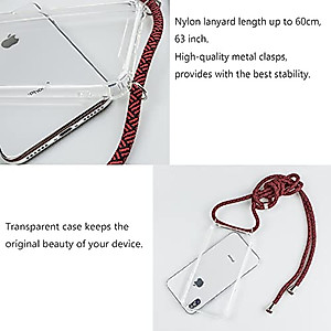 Jingyun GokiKiisy Case with Strap for iPhone 11, Adjustable Crossbody Strap, TPU Shockproof Protective Phone Case with Anti-Lost Shoulder Neck Lanyard-Black