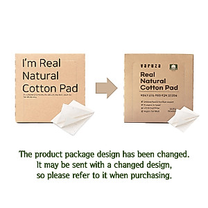 varuza Premium Unbleached 100% Cotton Pads for Face Toner- Lint Free Triple Layers Face Pads for Toner Mask, Nail and Makeup Removal 300 Count