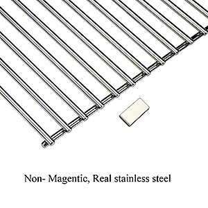 Hisencn 17" Stainless Steel Cooking Grid Grates for Charbroil 463250509, 463250510, Thermos 461262409, Grill Master 720-0737, 720-0670E, Vermont Castings Great Outdoors Gas Grills