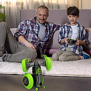 PP PICADOR Remote Control Stunt Cars Double Sided 360°Rotating, 2.4 GHZ Remote Control Crawler Toy Gift for Kids Boys Girls, Include Battery