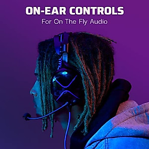 PDP Victrix Pro AF Wired Professional Esports Gaming Headset with Cooling: Xbox Series One, Xbox Series S | X, PC, Windows 10 Computer - Black/Purple