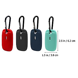 Locator Skin Protector Case 4pcs Compatible for Tile Pro 2022 Anti- Lost Loop with Keychain Ring Holder Tracker Finder Locator Anti- Lost Protector Holder
