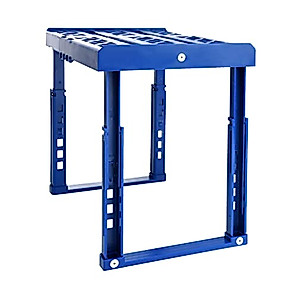 Tools for School Height & Width Adjustable Locker Shelf - Strong ABS Plastic - Width Adjusts from 8"-12.5" & Height Adjusts from 10"-14" - Patented Design - Beware of Cheap IMITATIONS - (Blue)