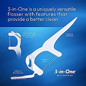 Ooak 3-in-one Flosser, 2 Packs of 30pc - White