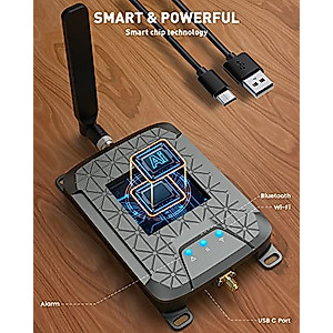 HiBoost Mini Cell Signal Booster for Verizon, AT&T, T-Mobile| Up to 1500 Sq Ft/One Room| High Power Outdoor Receiving Antenna| 5G/4G/3G LTE| Band 5, 12/17, 13|App Service + Install| FCC Approved