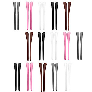 yiwoo 15 Pairs Silicone Eyeglass End Tips Ear Sock Pieces Tube Replacement for Thin Metal Eyeglass Legs(5 Colors)