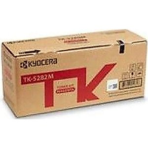 Kyocera 1T02TWBUS0 Model TK-5282M Magenta Toner Kit For use with Kyocera ECOSYS M6235cidn, M6635cidn and P6235cdn A4 Multifunctional Printers; Up to 11000 Pages Yield at 5% Average Coverage