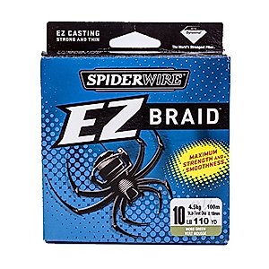 Ochoos EZ 100M PE Braided Wire Dark Green Lure Fishing High Drag Power Fishing Line - (Size: 2.5) - Fishing Line