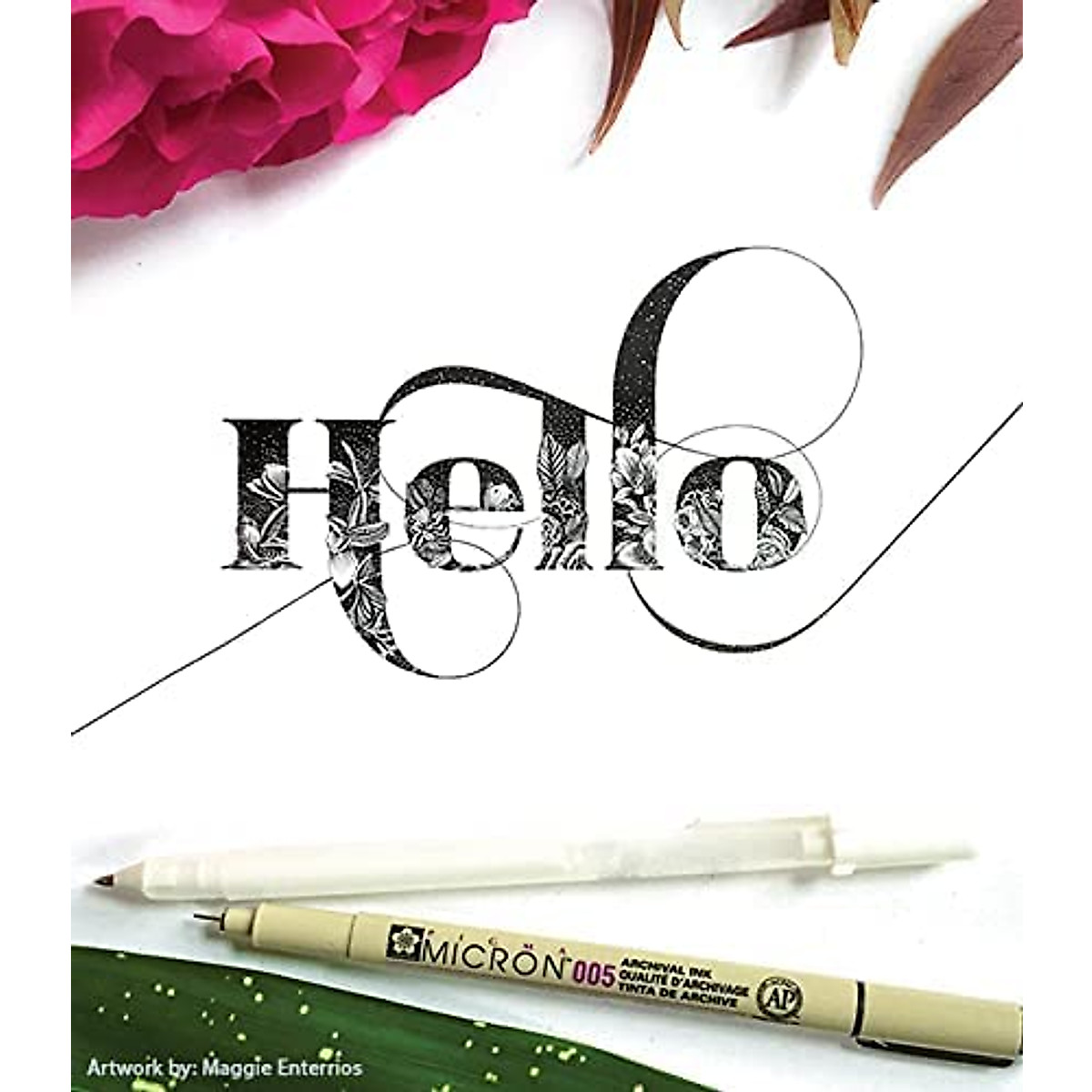 Sakura Pigma 50034 Micron Blister Card Ink Pen Set, Black, 005 6CT