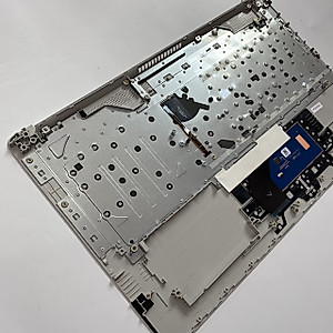 Replacement for HP 17BY 17-by 17CA 17-CA Laptop Upper Case Palmrest Backlit Keyboard Touchpad Assembly Part with ODD L92783-001 6070B1308113 Top Cover Sliver 2020 Year