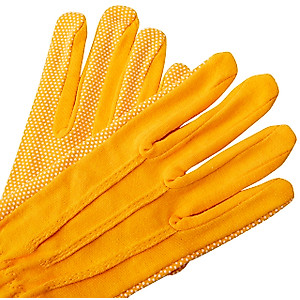 Dritz Fons & Porter 7856 Machine Quilting Grip Gloves, Gold, Size Large