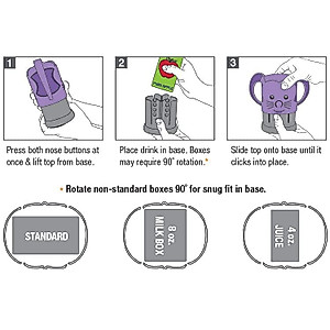MyDrinky - The Adjustable Juice Box Holder Lime
