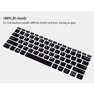 Keyboard Cover for Lenovo Yoga 7i 5i 2-in-1 14"/Lenovo Flex 5 14" 2-in-1 Laptop/Lenovo Flex 5 14"/ Lenovo Idepad S540 14/ThinkBook 14 Gen 2,Keyboard Protector Skin for Lenovo Ideapad 5 14"-Black