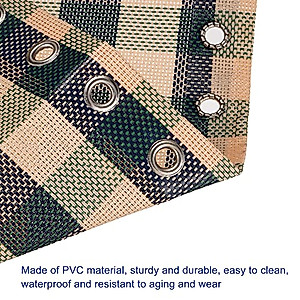 PATIKIL Gravity Chair Replacement Fabric, Anti-Gravity Chair Cloth Square Pattern Recliners Repair Tool Kit with with Cord Lace for Patio Outdoor, Green