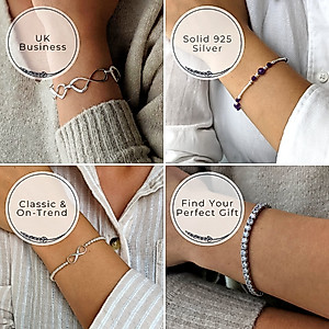 Silverly 925 Sterling Silver Stretch Bead Bracelet - Friendship Polished Tiny Ball Beaded Bracelets for Women - Stacker Elastic String Bracelets for Teen Girls - Friend Gifts