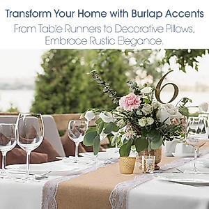 Pico Textiles 40” Wide Burlap - 1 Yard, (3 Feet) - Premium Natural Burlap Fabric, Sold by The Yard - Great for Weddings, Home Crafts, Garden Fabric, Burlap Table Runner, Burlap Tablecloth and More