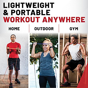 Lifeline Super Resistance Band - Adds Resistance to Exercise Movements (Level 3), Red