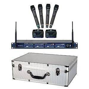 Vocopro UHF58059 Rec 4 Ch Wrls Mic System