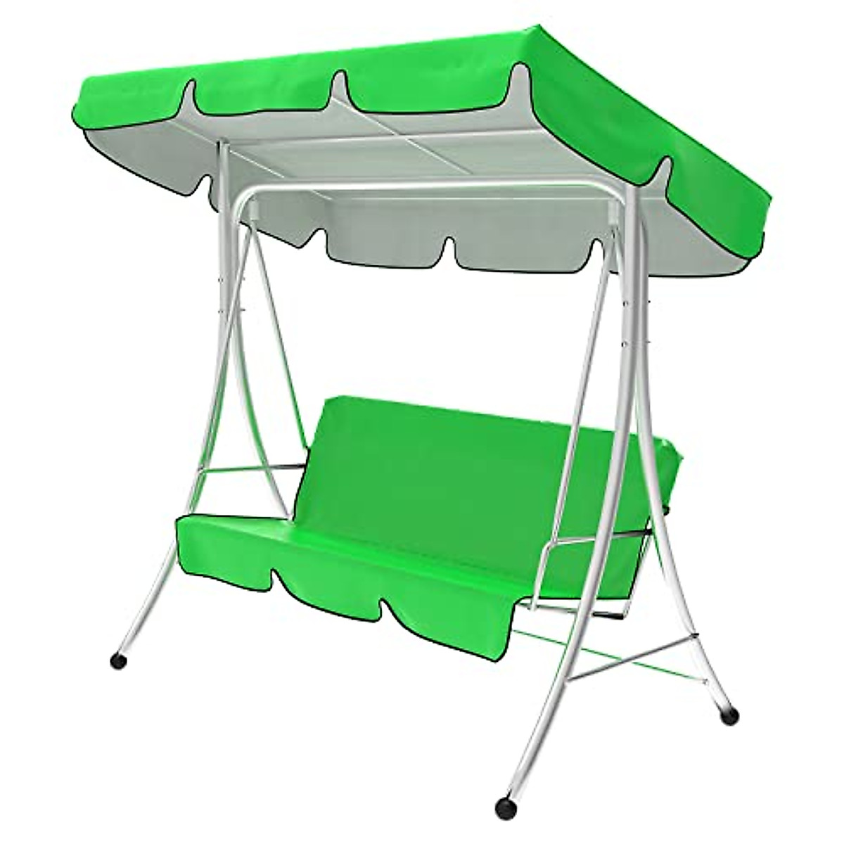 Outdoor Patio Swing Chair Cover, 210D Oxford Hammock Swing Canopy Cushion Covers for 3 Seater, Waterproof Garden Furniture Protector for Backyard, Lawn, Poolside, Balcony