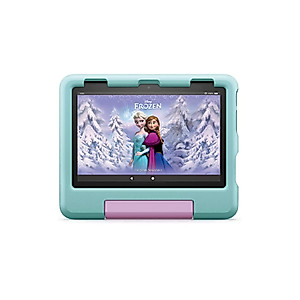 All-new Amazon Fire HD 8 Kids tablet, 8" HD display, ages 3-7, includes 2-year worry-free guarantee, Kid-Proof Case, 32 GB, (2022 release), Disney Princess