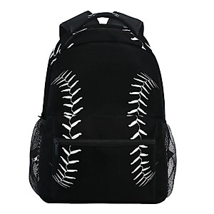 Oarencol Baseball Sport Softball American Backpacks School Book Travel College Shoulder Bag for Women Girls Men Boys