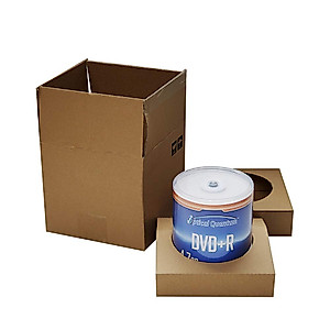 Optical Quantum DVD+R 4.7GB 16X White Inkjet Printable Blank DVDs - 100pk Cake Box (FFP), Writable DVD Discs, Recordable DVD+R Discs, 100 Discs