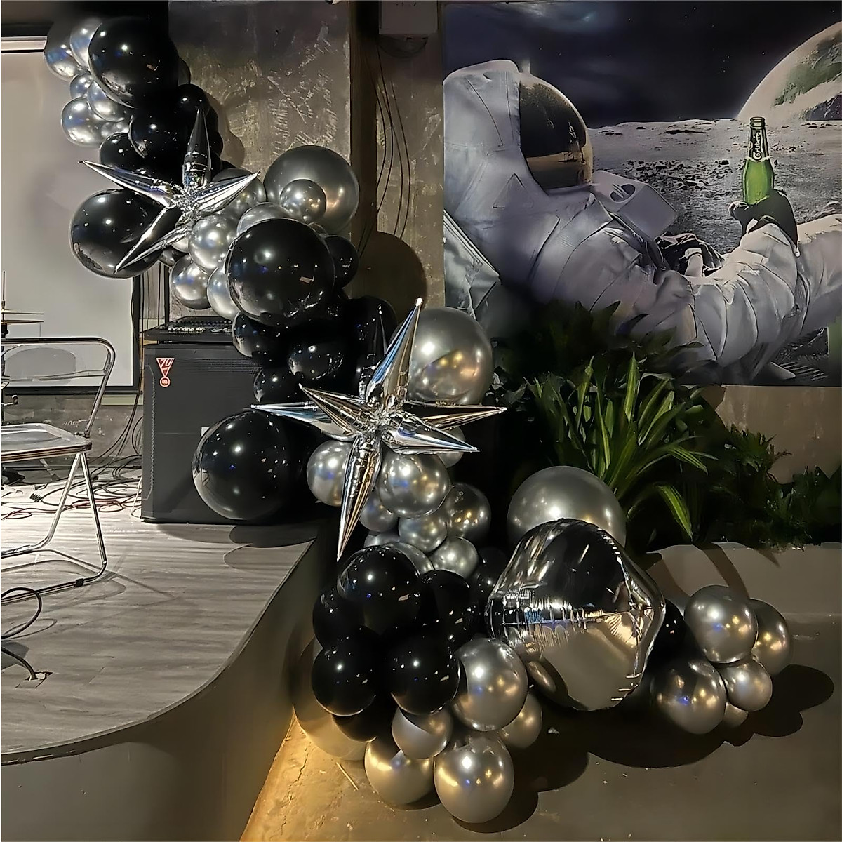 OWPFJG 156pcs Black Balloons Different Sizes 36 18 12 10 5 Inch for Garland Arch,Black latex Balloons for Birthday Graduation Wedding Hoiday Party Decoration(2 Black Ribbons)