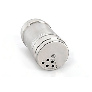 Verdental Stainless Steel Dredge Sugar/Spice/Pepper Shaker Seasoning Cans with Rotating Cover
