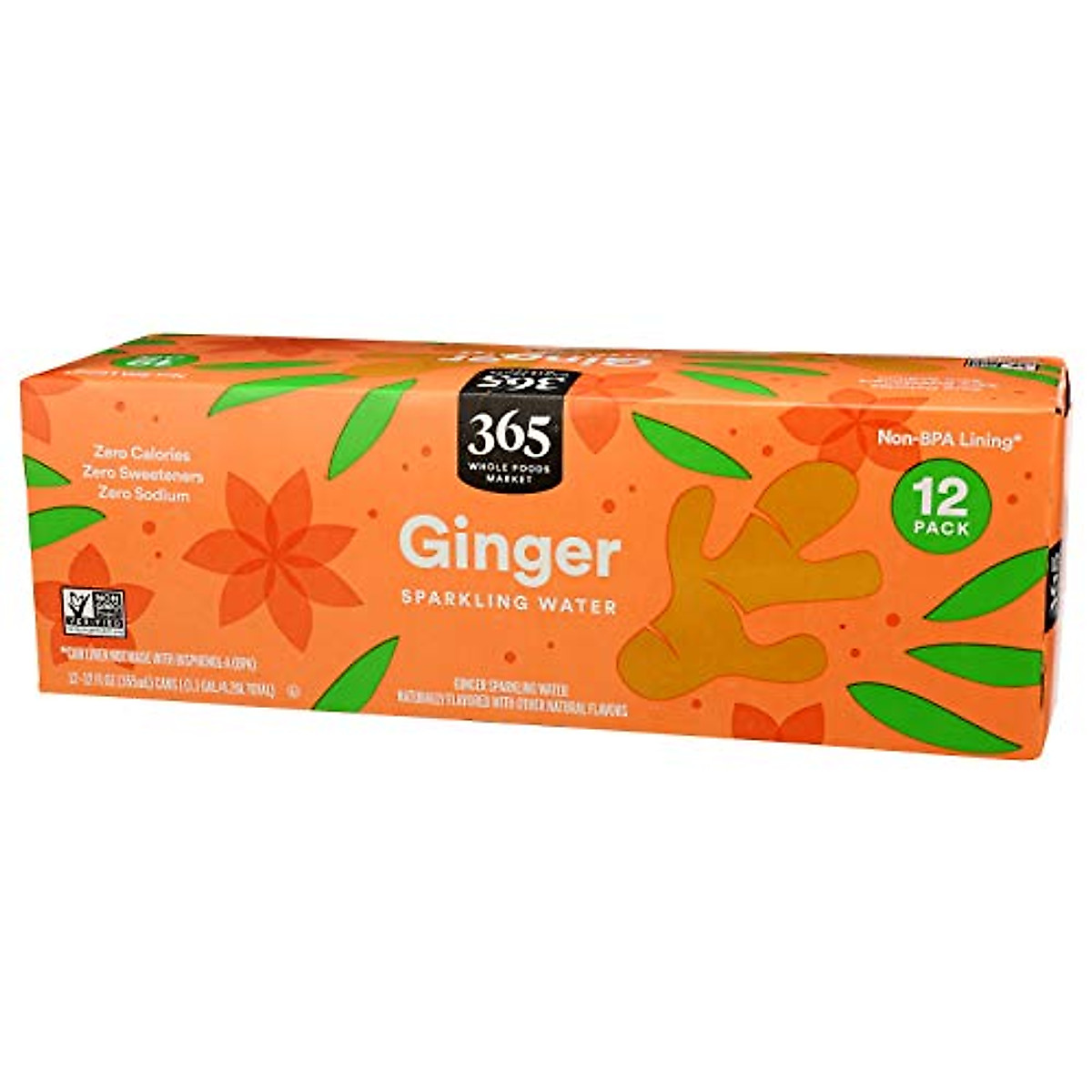 365 by Whole Foods Market, Sparkling Ginger Water 12Pk Cans, 12 Fl Oz