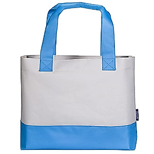 Wildkin Tote Bag for Kids & Adults, Measures 19.5 x 13 x 4.5 Inches, Polyester Fabric Travel Tote Bags, Features Two Durable Carrying Handles with Moisture-Resistant Interior Lining (Dinosaur Land)