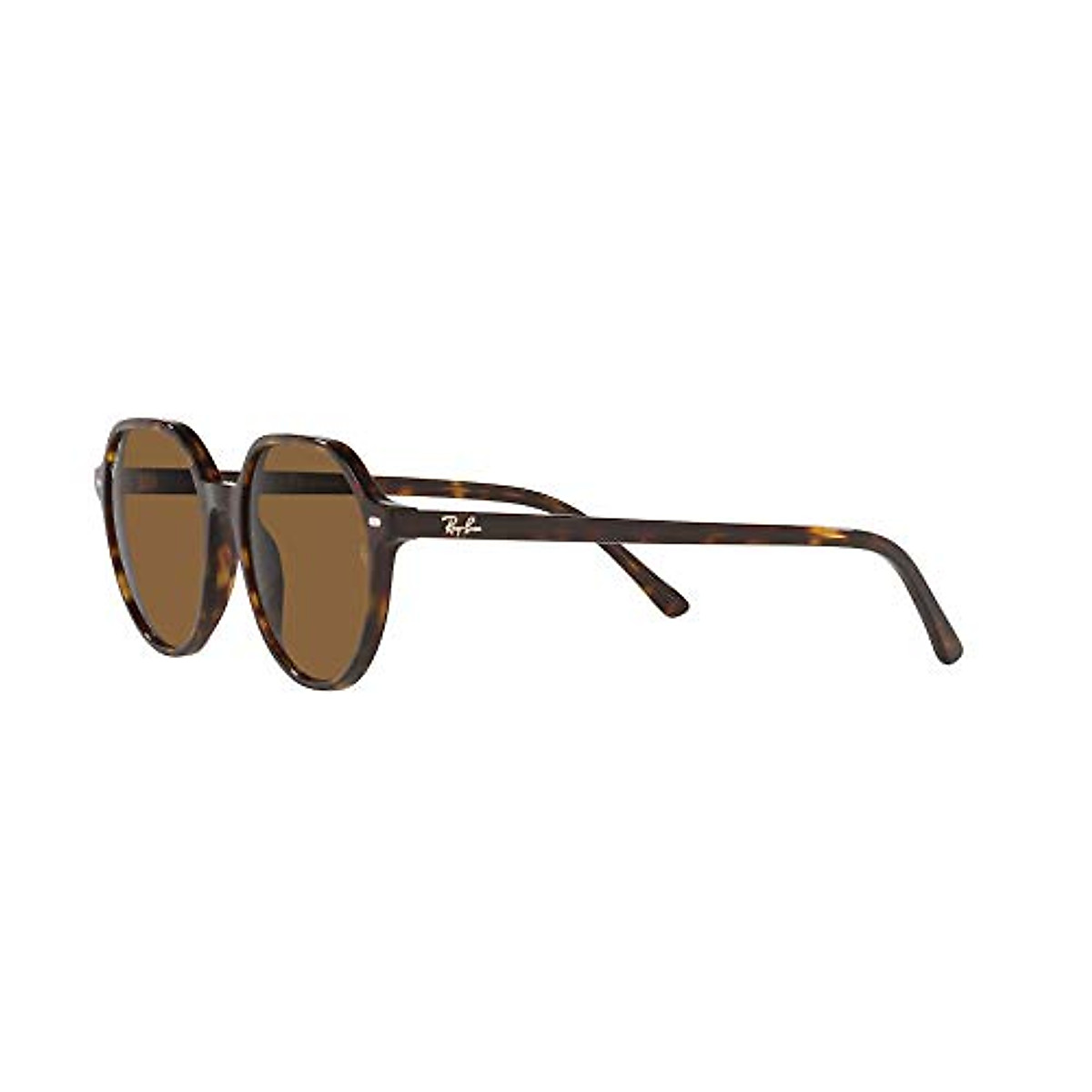 Ray-Ban RB2195 Thalia Square Sunglasses, Havana/Polarized Brown, 53 mm