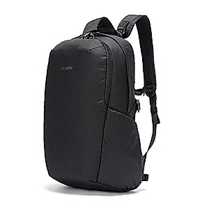 PacSafe Vibe 25 Anti Theft Travel Pack Jet Black Casual Daypack, Jet Black